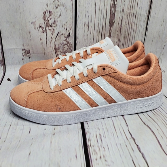 adidas | Shoes | Adidas Vl Court 2 Sneakers Casual Pink | Poshmark